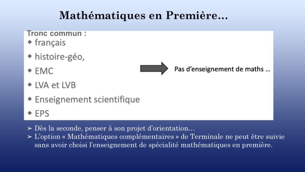 Présentation spé-maths - Cité de Brocéliande